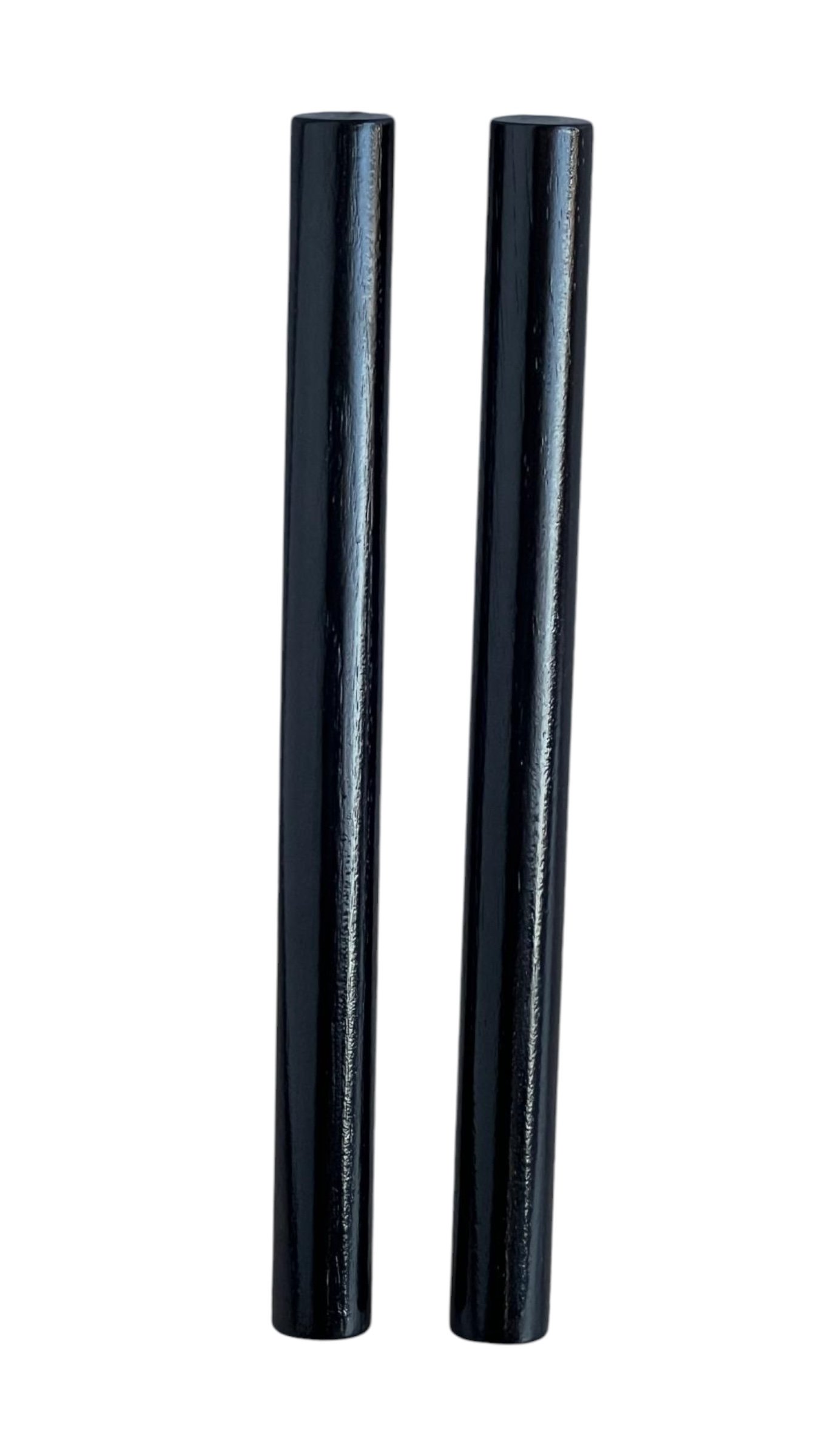 Eagle Cane | Dan Bong Stick 12"/14" Hickory Round 1'' Black - Pair