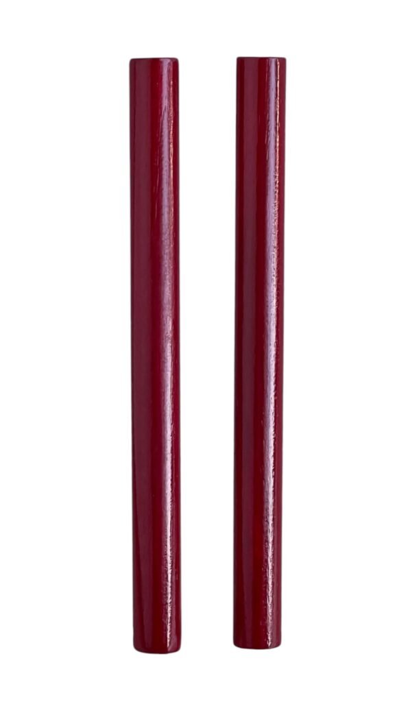 Eagle Cane | Dan Bong Stick 12"/14" Hickory Round 1'' Red - Pair