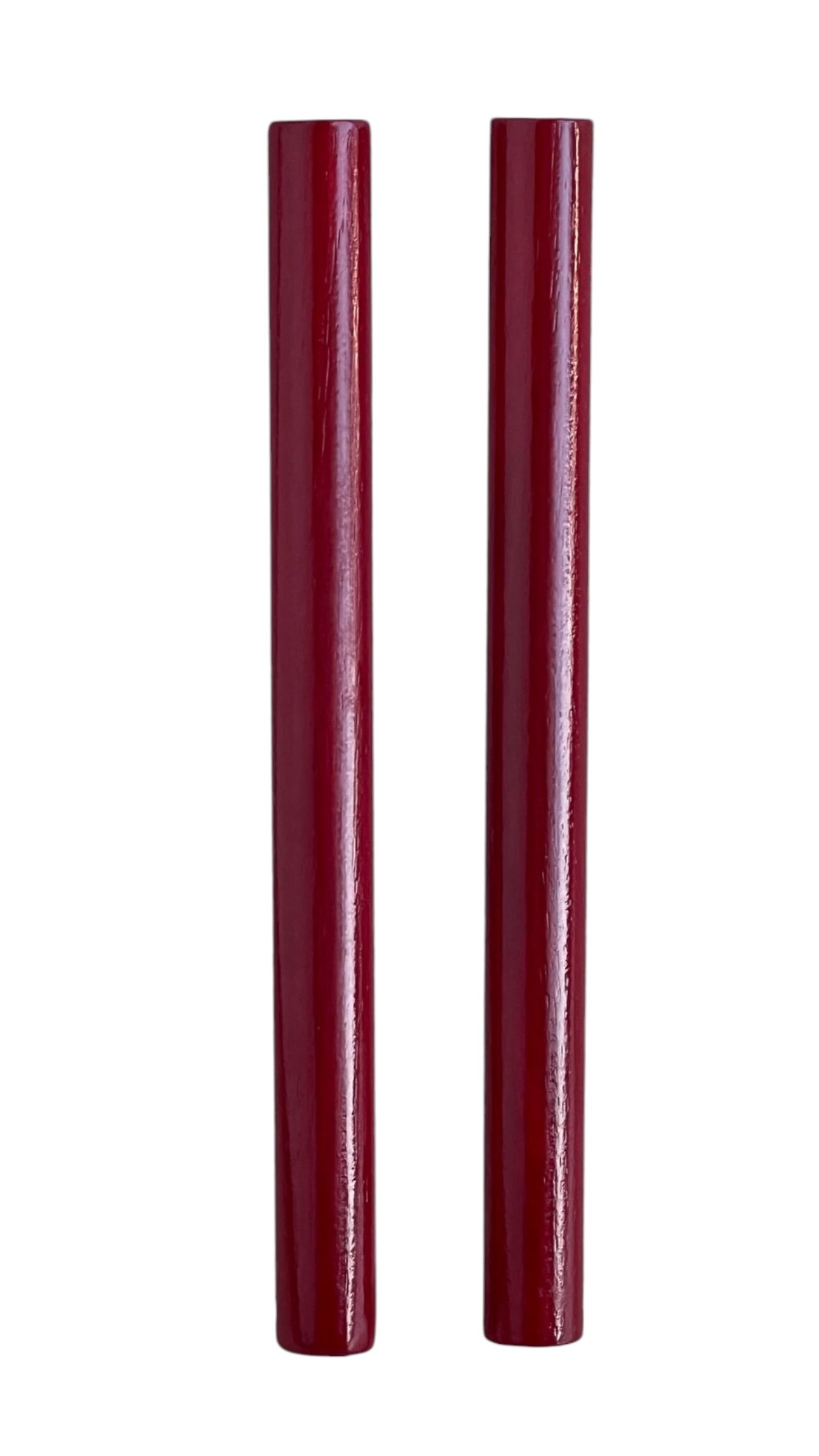 Eagle Cane | Dan Bong Stick 12"/14" Hickory Round 1'' Red - Pair