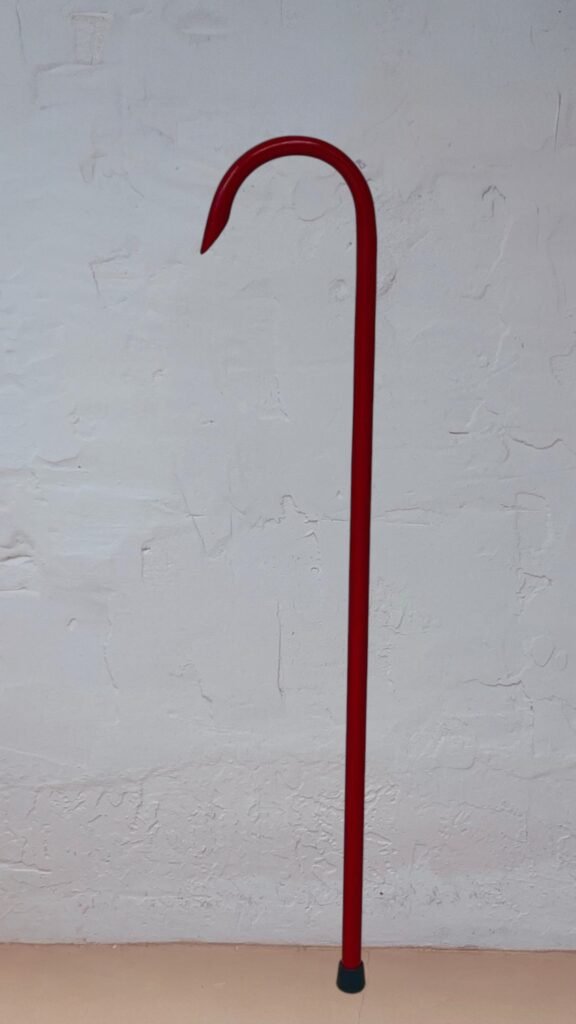 Eagle Cane | Kombat Hickory Round 7/8"/Red/ MKS 003/ Walking Cane